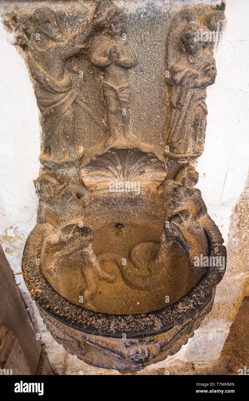 France, Finistere, Lampaul Guimiliau Parish close, Notre Dame church ...