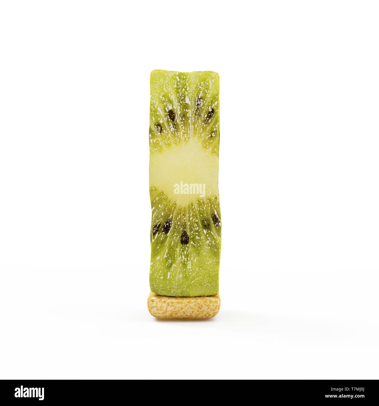 Kiwi Alphabet isolated on white background (Letter I Stock Photo - Alamy