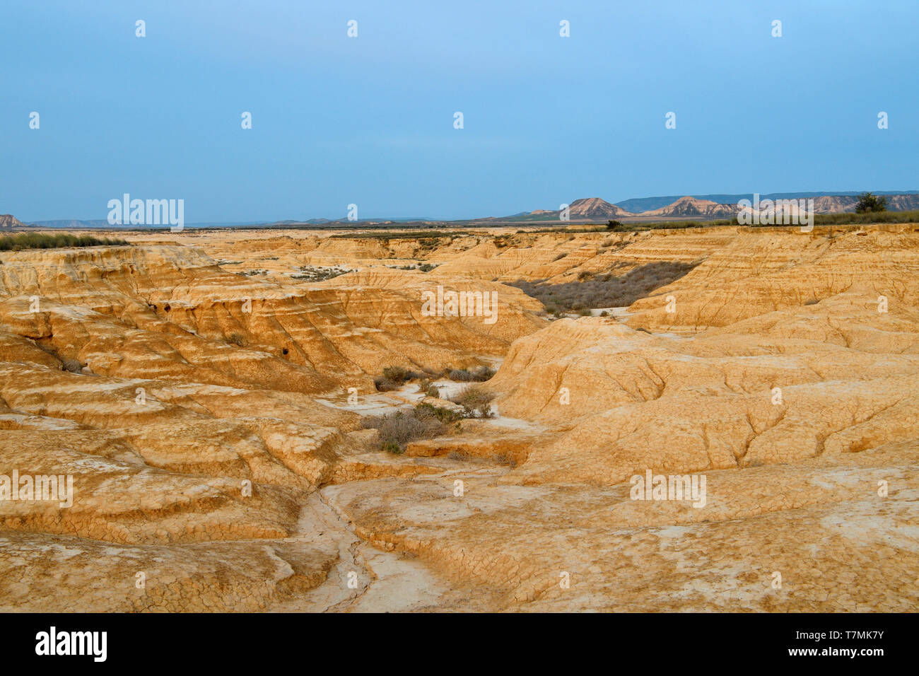 Spain, Navarra, Arguedas, desert of bardenas reales, Natural Park ...