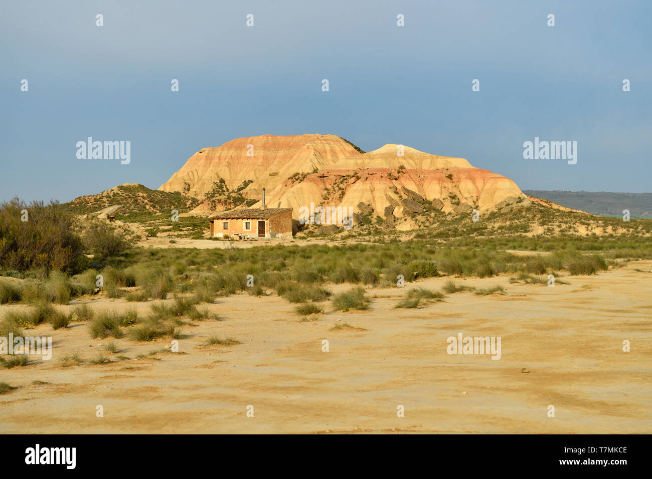 Spain, Navarra, Arguedas, desert of bardenas reales, Natural Park ...