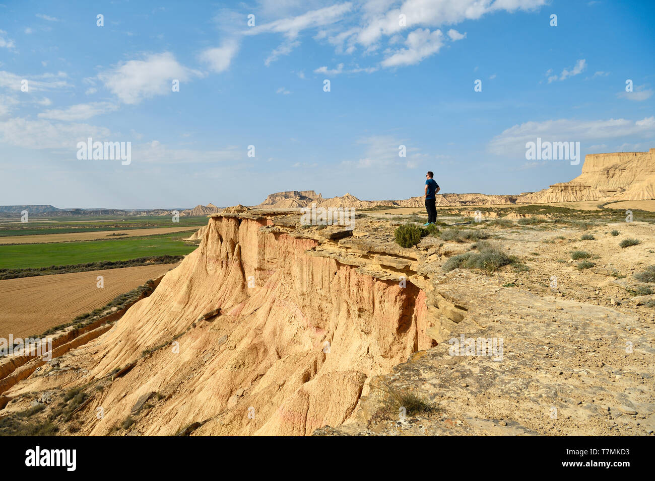 Spain, Navarra, Arguedas, desert of bardenas reales, Natural Park ...