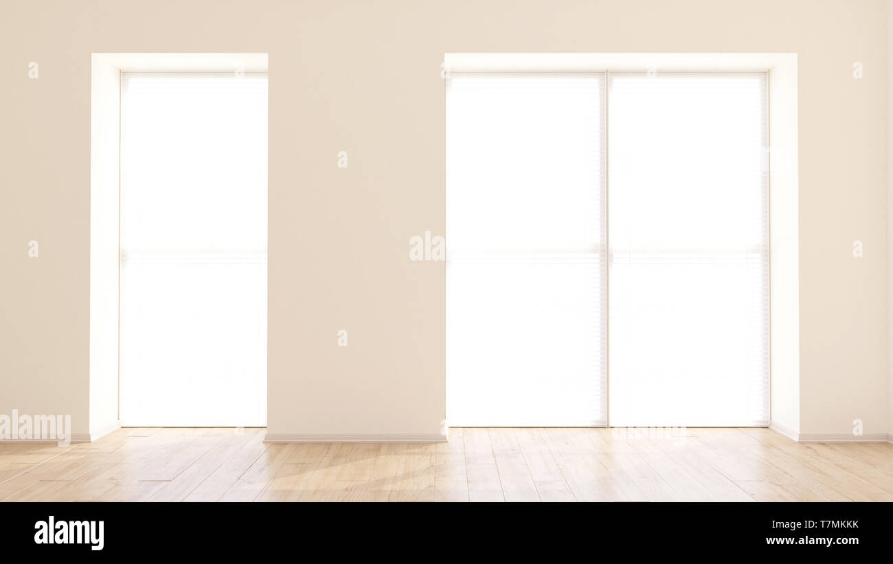 3D render of an empty room Stock Photo - Alamy