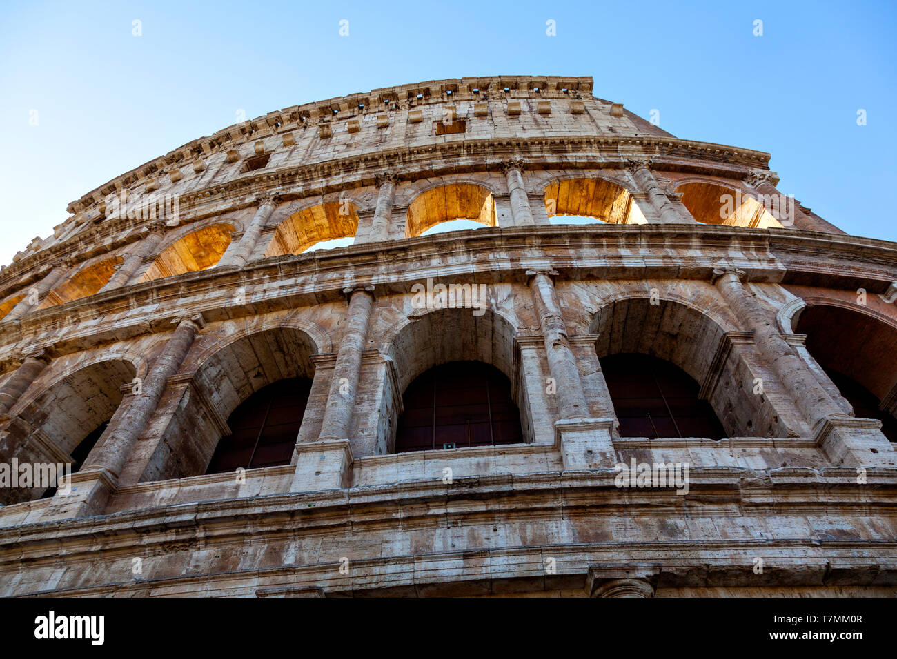 Colosseum or Coliseum also known as the Flavian Amphitheatre, Rome ...