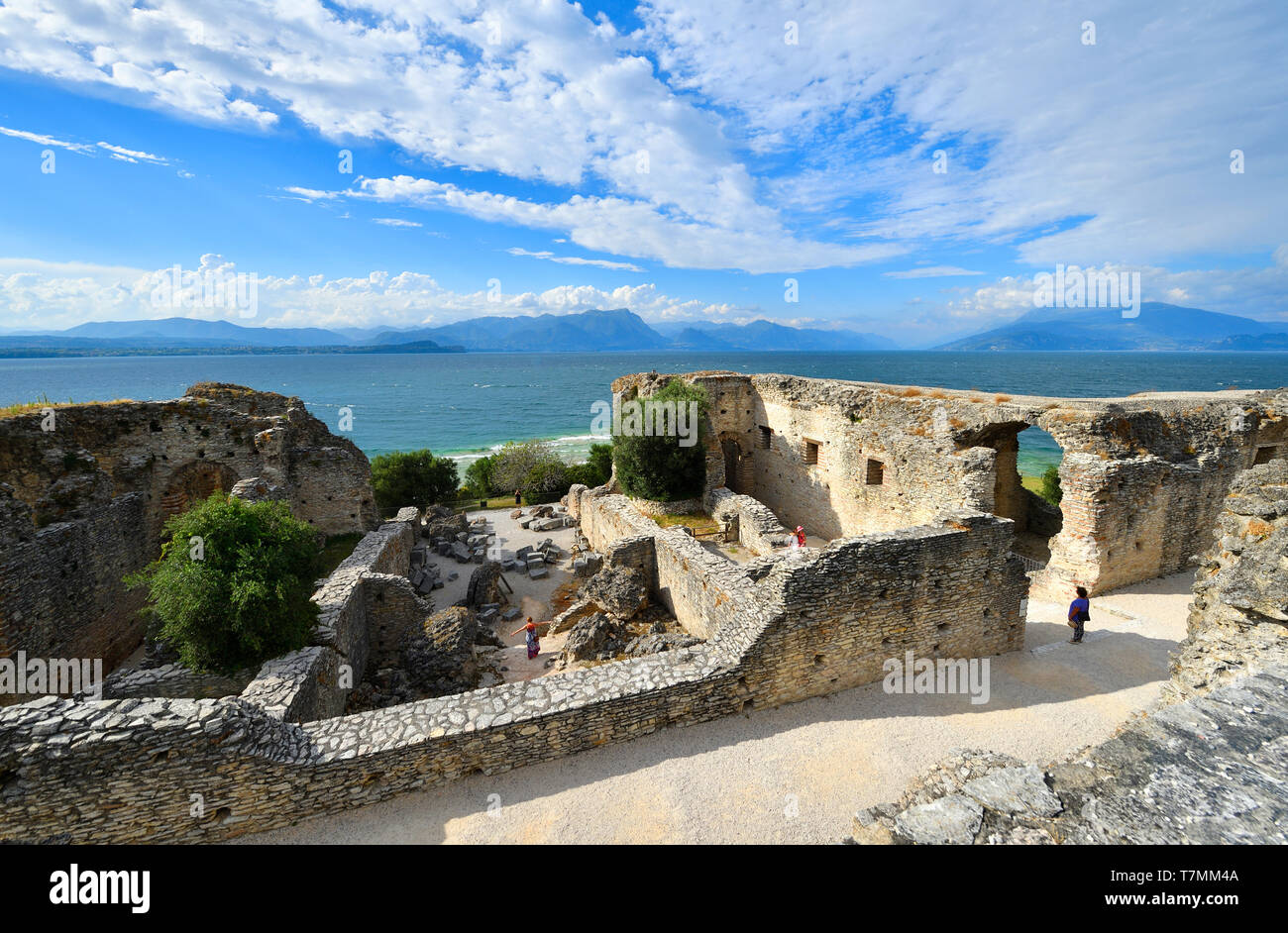 Italy, Lombardy, Lake Garda, Sirmione, Grotte di Catullo, Roman ... Italy, Lombardy, Lake Garda, Sirmione, Grotte di Catullo, Roman ...