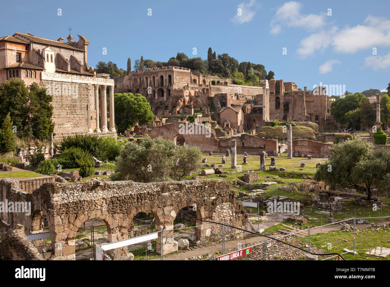 Roman Forum or Forum Romanum, (Italian: Foro Romano) Rome,Italy Stock ...