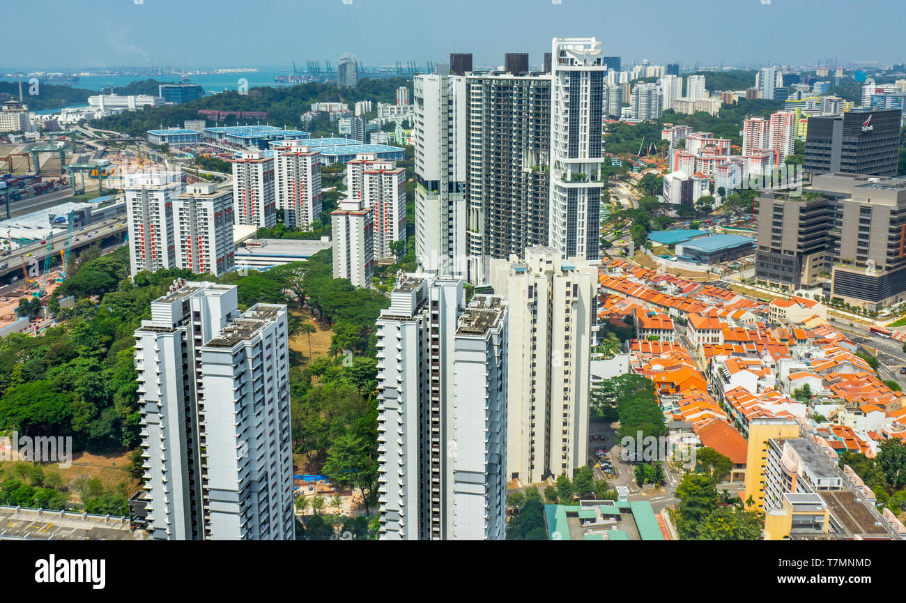 High rise residential apartment towers in Singapore Stock Photo - Alamy