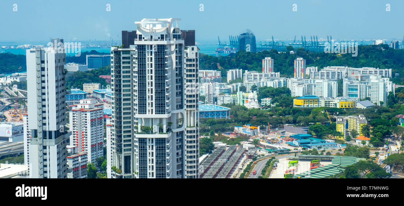 High rise residential apartment towers in Singapore Stock Photo - Alamy