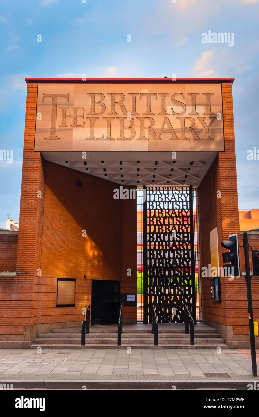 London, UK - May 12 2018: The British Library is the UK's national ...