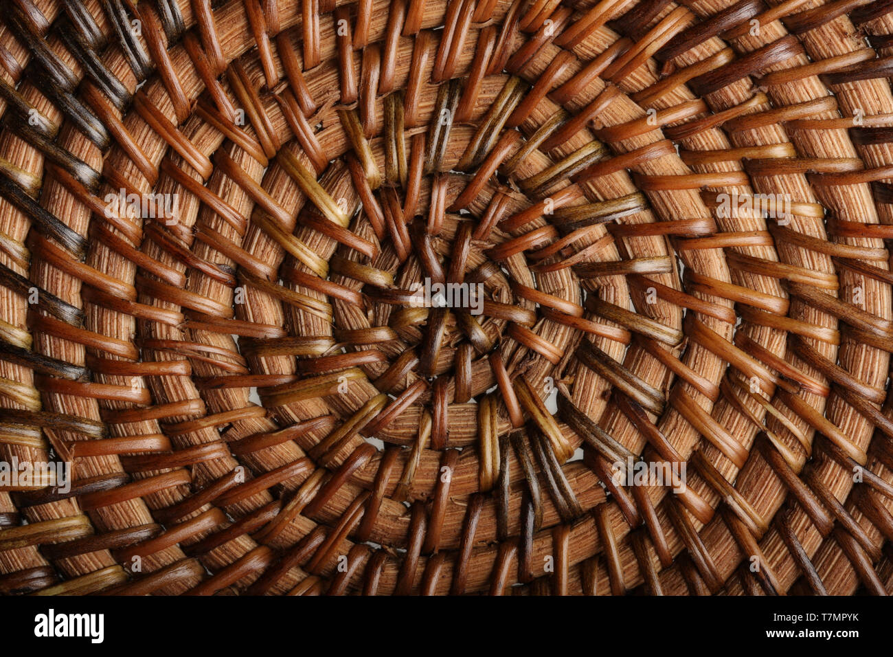 Woven wooden texture Stock Photo - Alamy