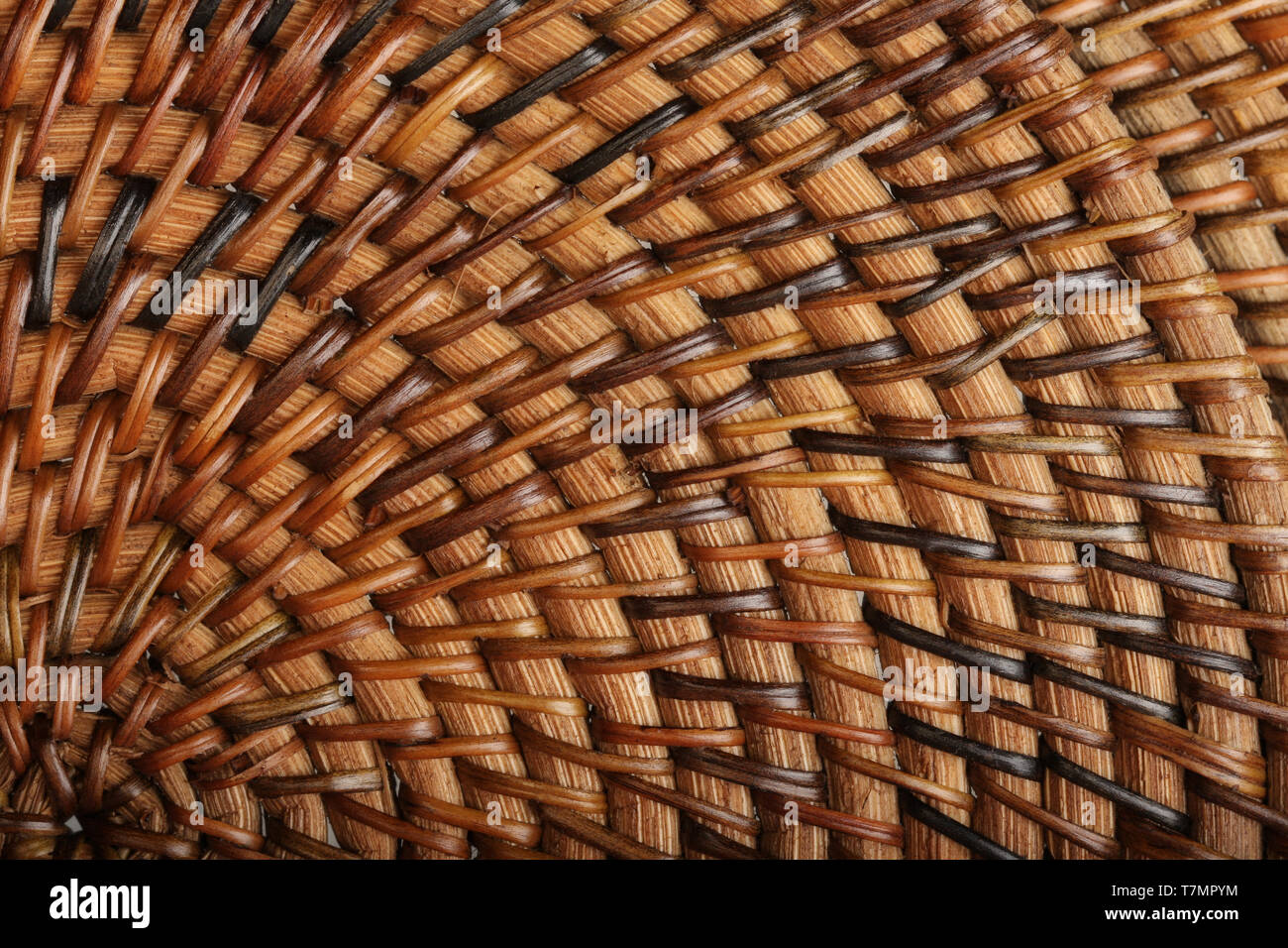 Woven wooden texture Stock Photo - Alamy