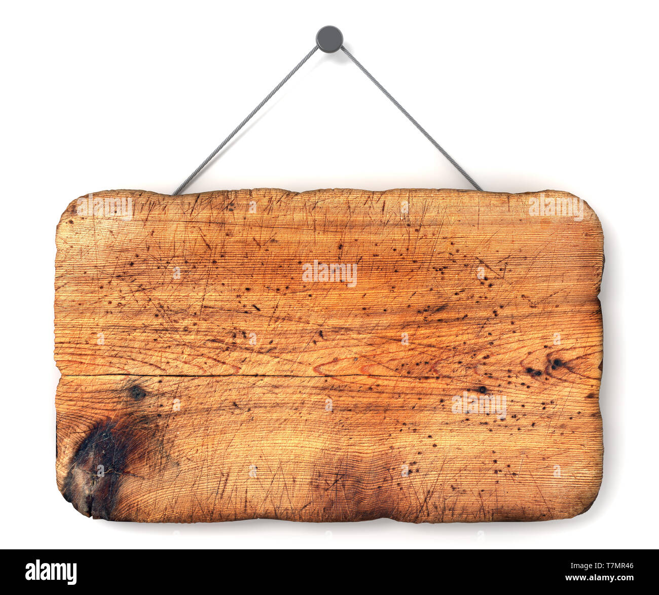 Empty wooden sign Stock Photo - Alamy