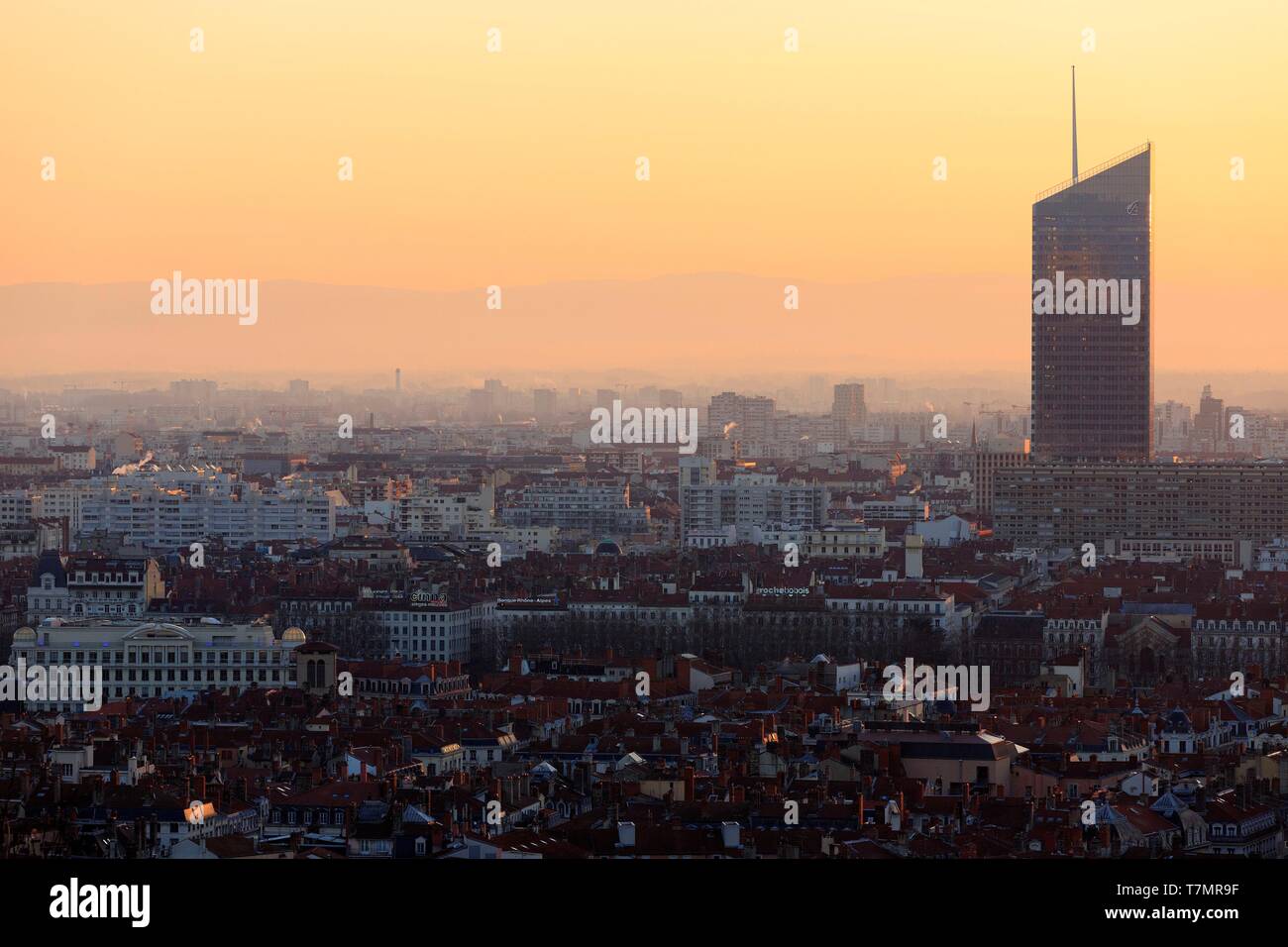 France, Rhône, Lyon, 3rd district, Part Dieu district, Incity tower ...