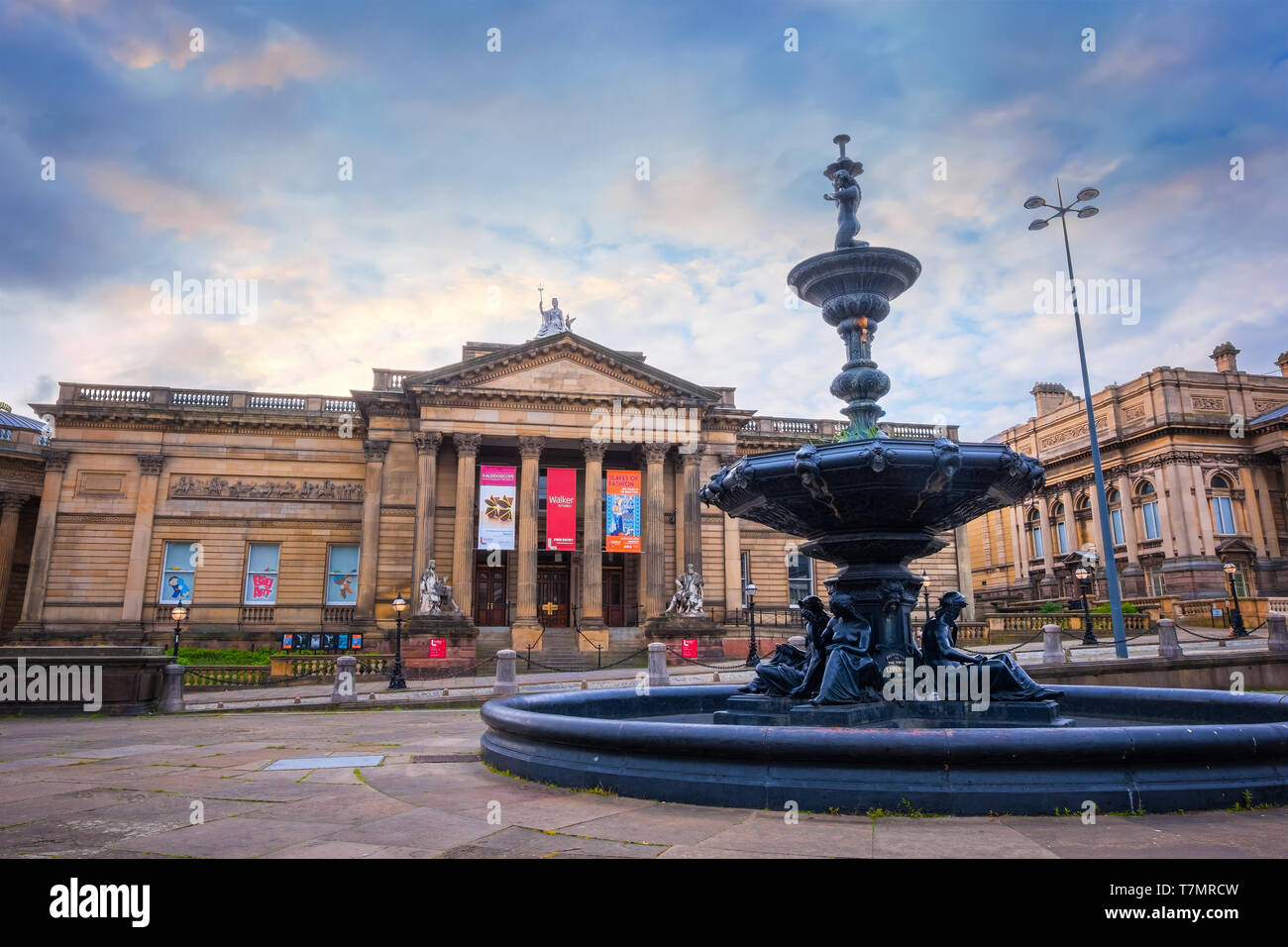 Liverpool, UK - May 16 2018: Walker Art Gallery at William Brown Street ...
