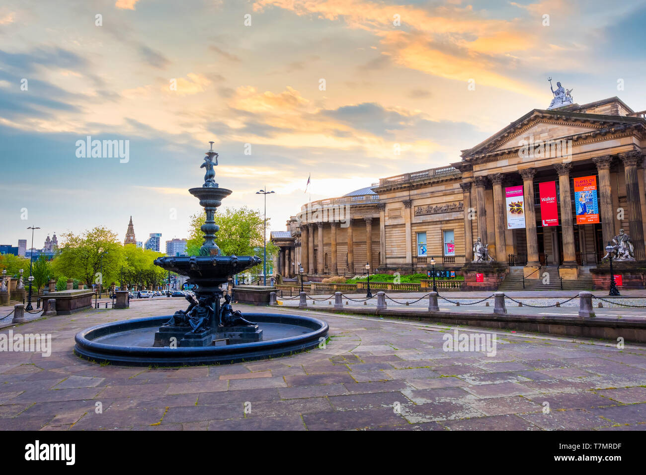 Liverpool, UK - May 16 2018: Walker Art Gallery at William Brown Street ...
