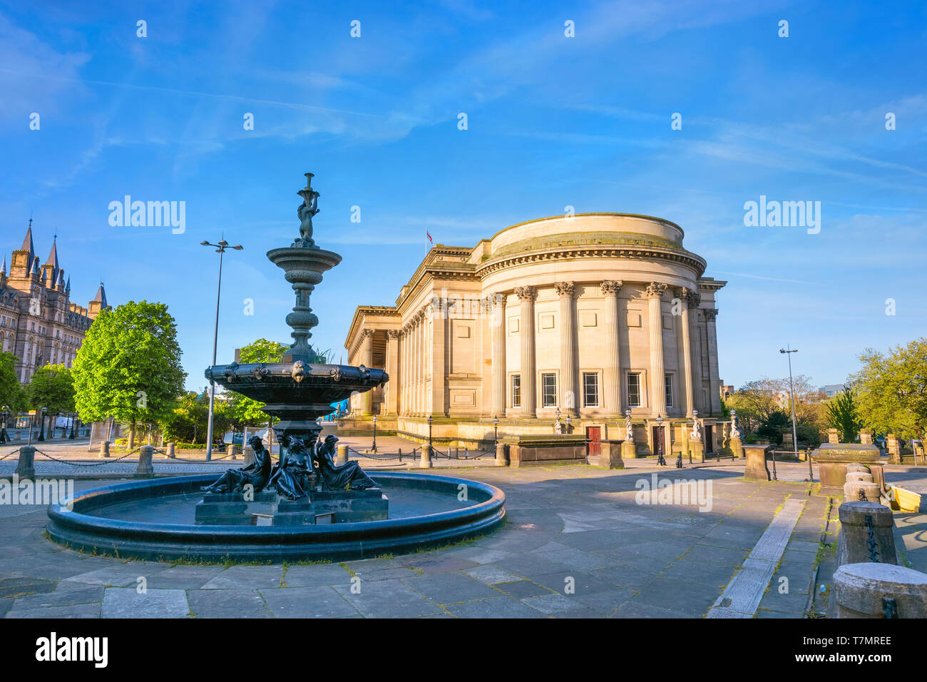 Liverpool, UK - May 17 2018: St George's Hall designed by Harvey ...