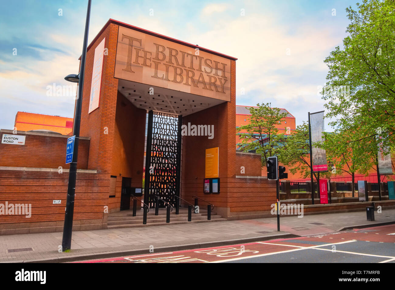 London, UK - May 12 2018: The British Library is the UK's national ...