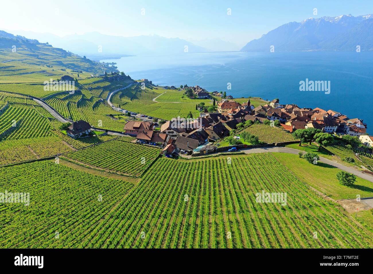Switzerland france lake aerial hi-res stock photography and images - Alamy
