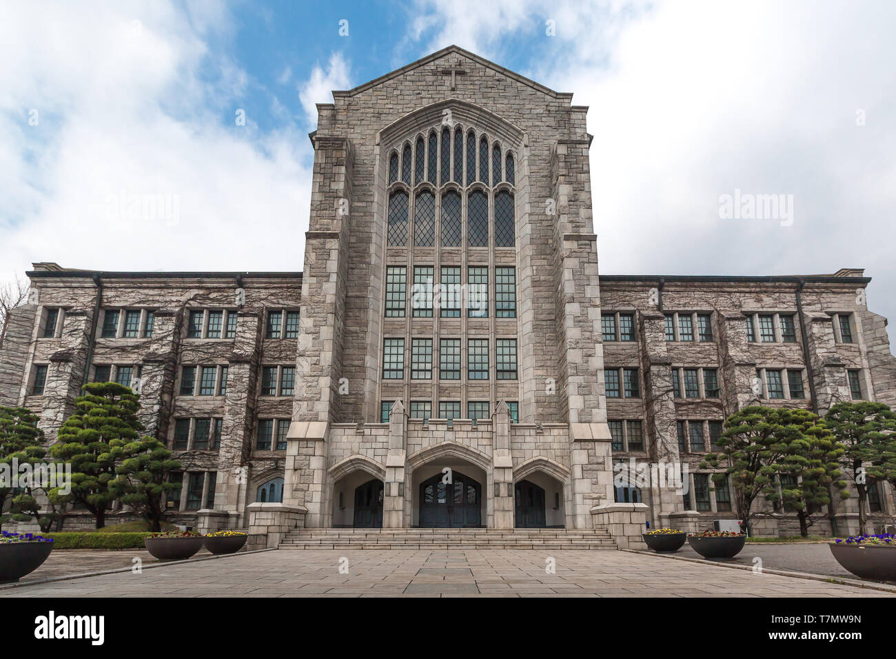 Ehwa Womans University, Seoul, South Korea- March 2019: The main ...