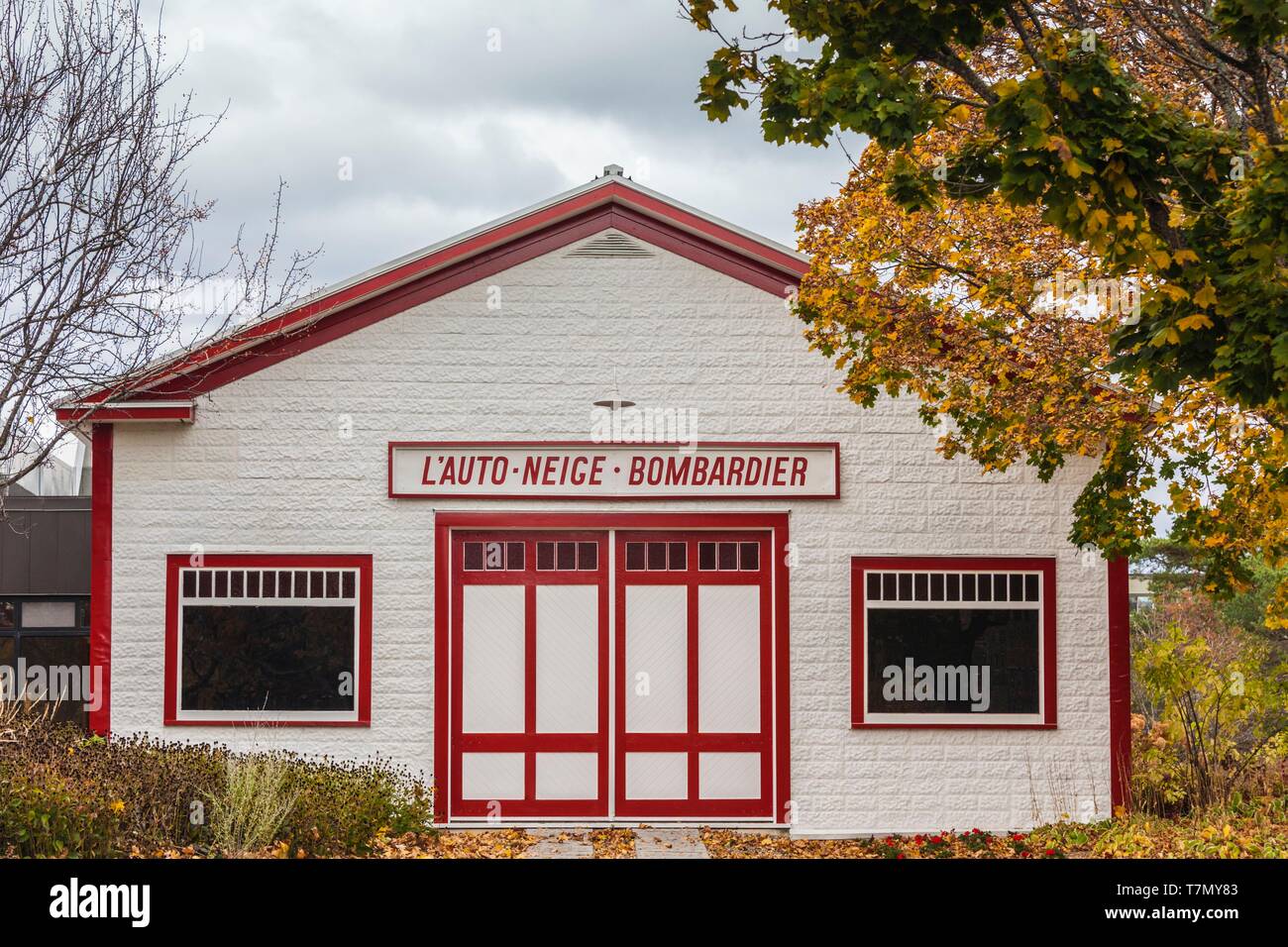 Canada, Quebec, Estrie Region, Valcourt, Musee J Armand Bombardier ...