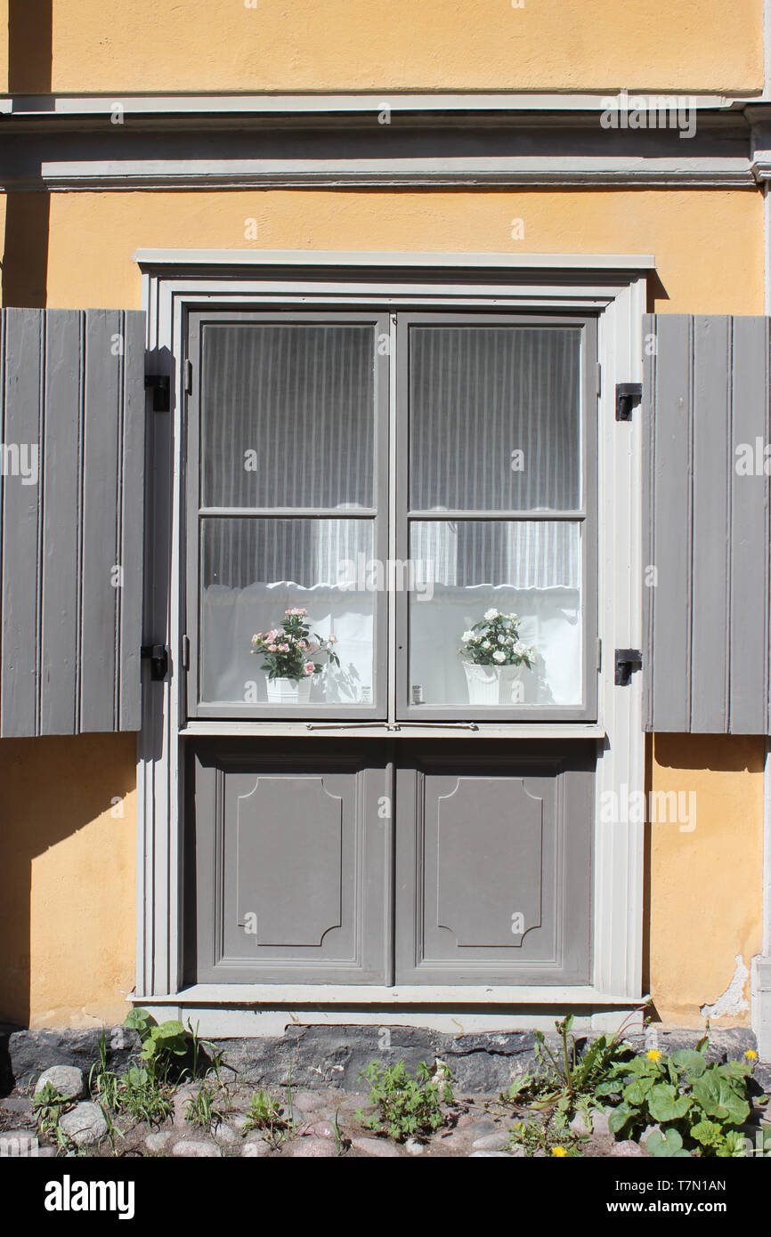 window with the shutters Stock Photo - Alamy