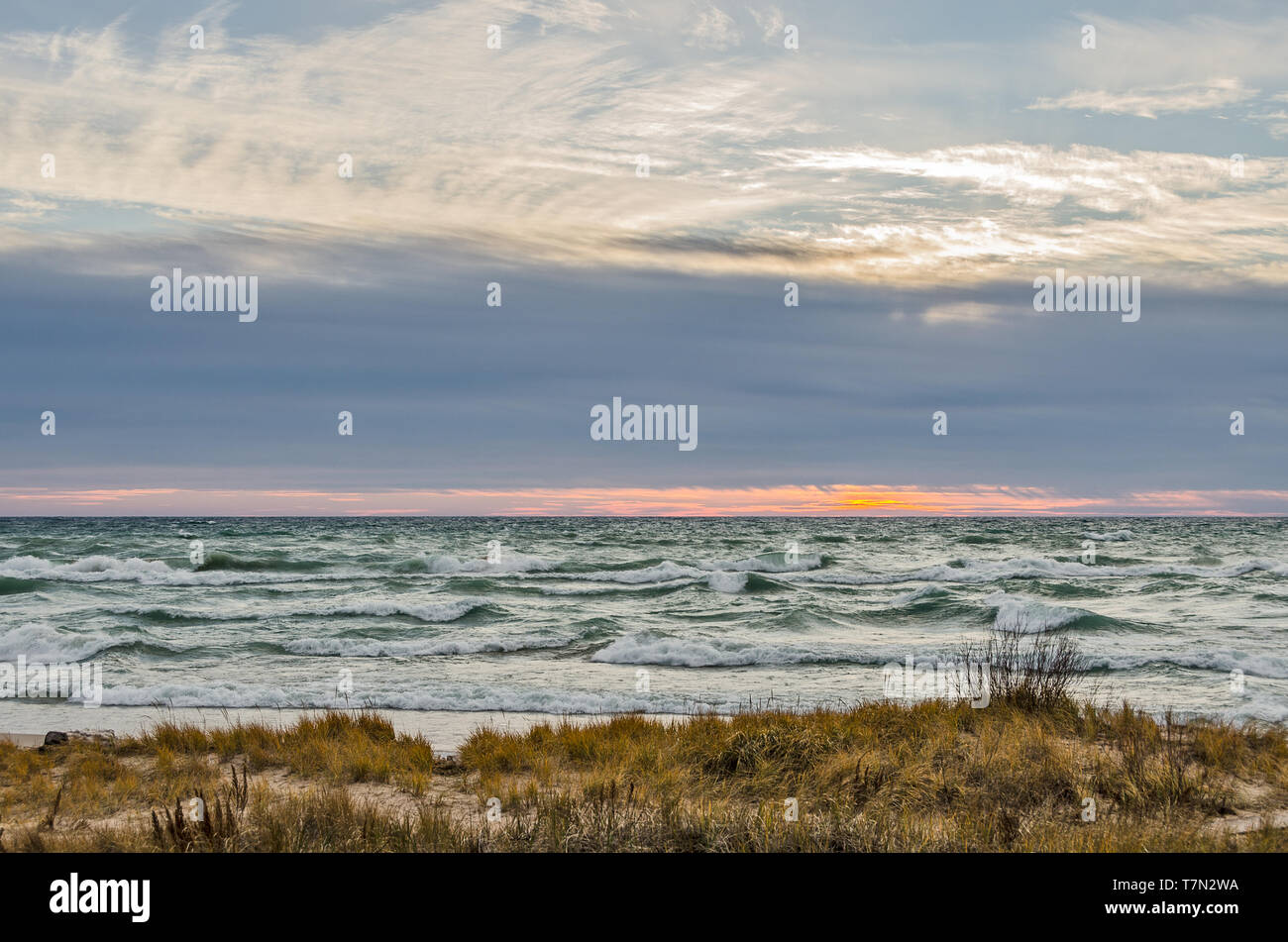 Divided Highway Sign Stock Photo - Alamy