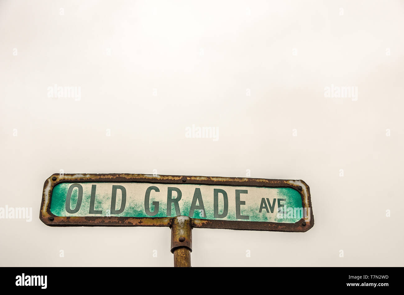 Divided Highway Sign Stock Photo - Alamy
