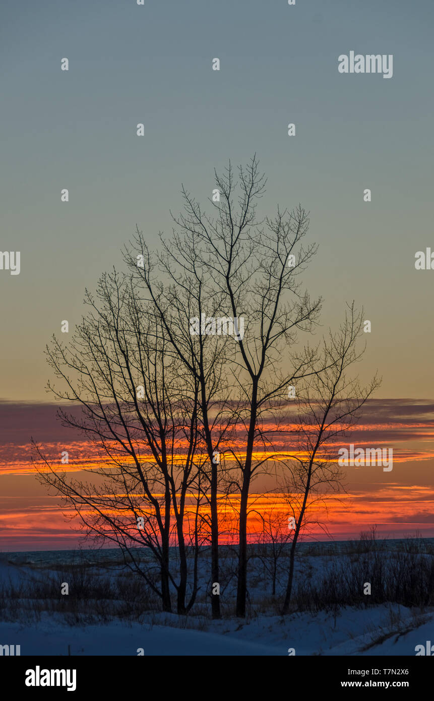 Divided Highway Sign Stock Photo - Alamy