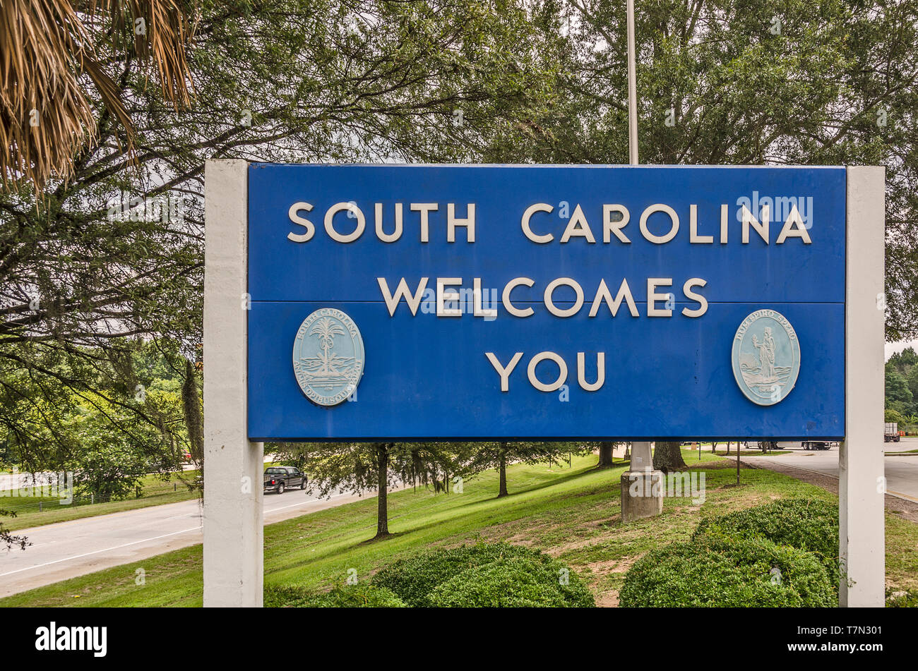 Welcome To South Carolina Sign High Resolution Stock Photography and ...