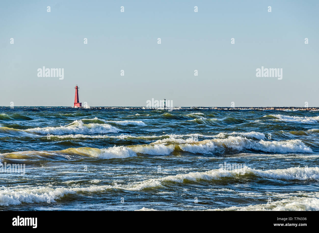Divided Highway Sign Stock Photo - Alamy