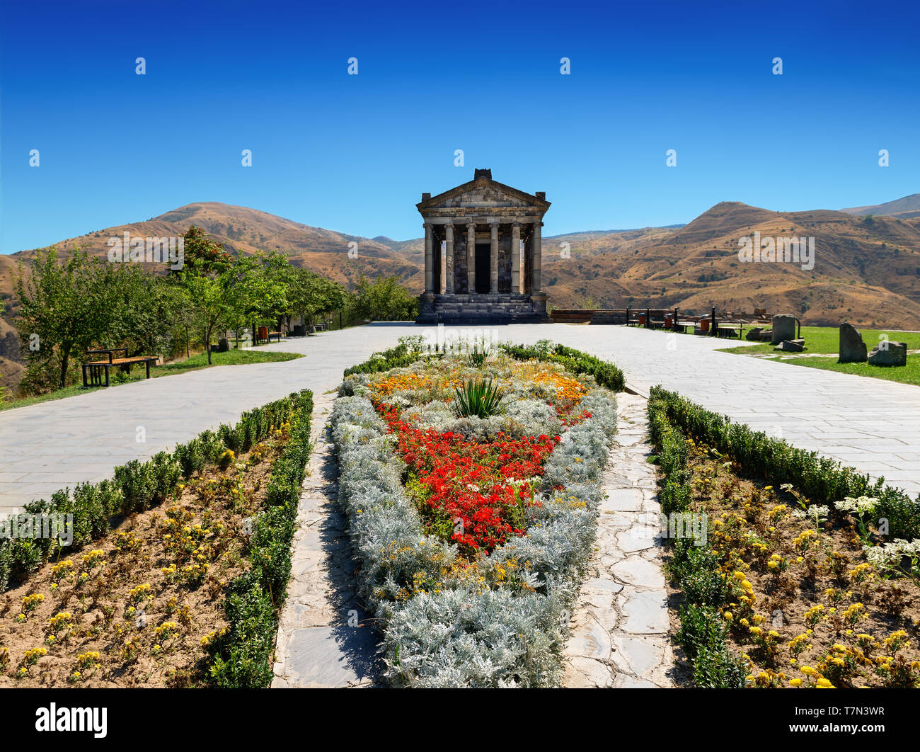 One of the most interesting ancient landmarks of Armenia - Garni Temple ...