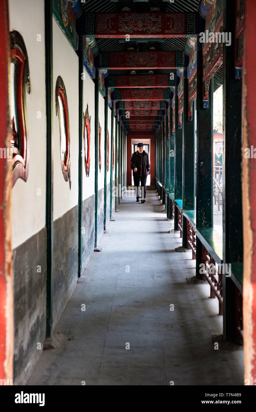 Man walking through a corridor hi-res stock photography and images - Alamy