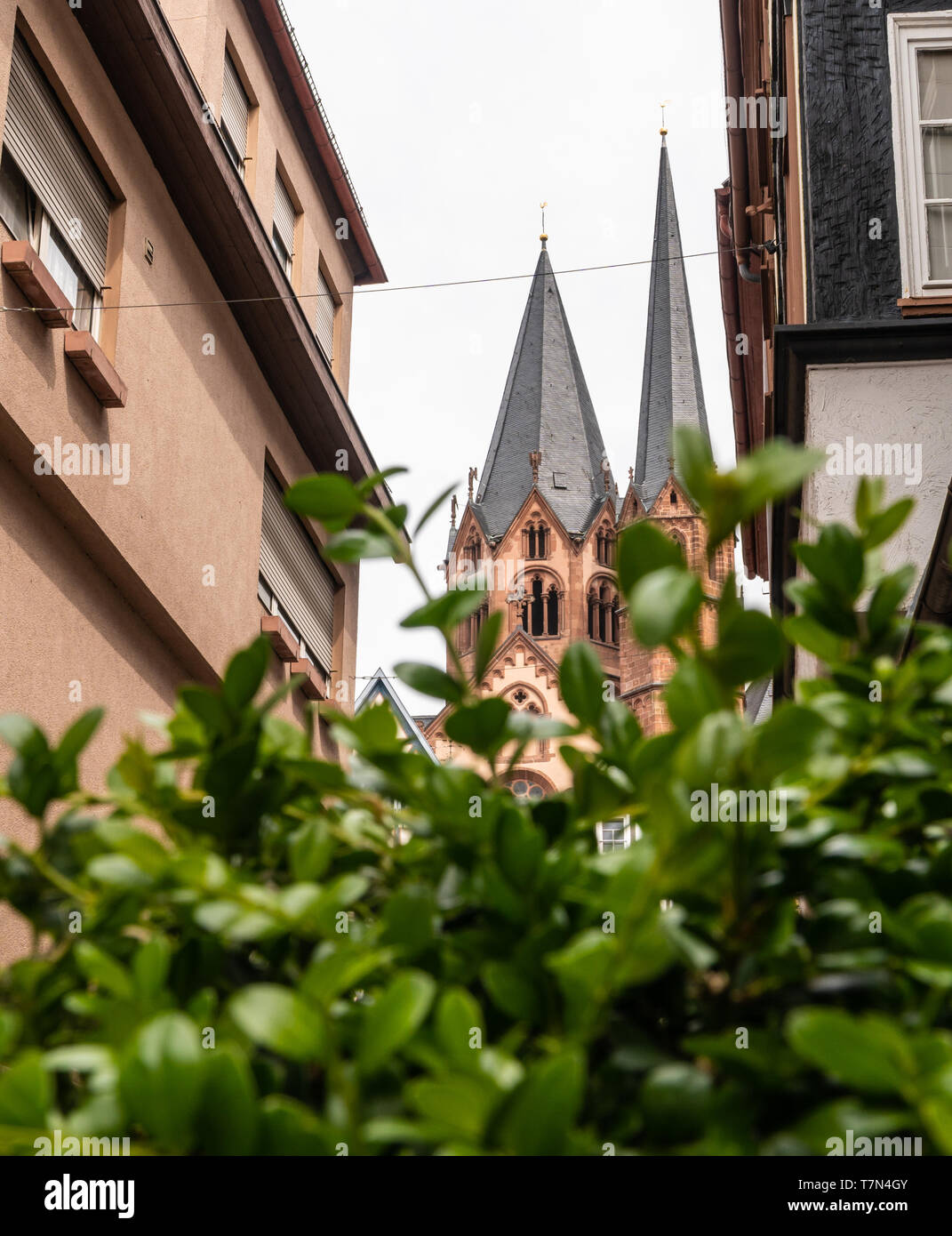 Old town in Bavaria in Germany. Historic architecture of Germany ...