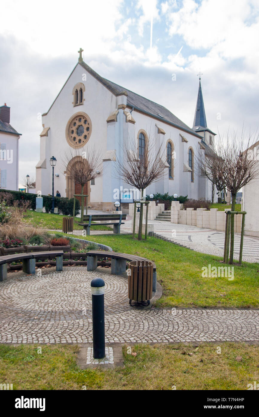 Church in Alzingen Stock Photo - Alamy