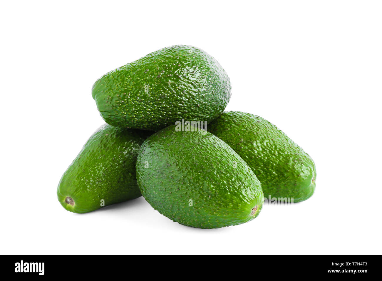 Bunch of fresh avocados isolated on white background. Ripe fruits Stock ... Bunch of fresh avocados isolated on white background. Ripe fruits Stock ...
