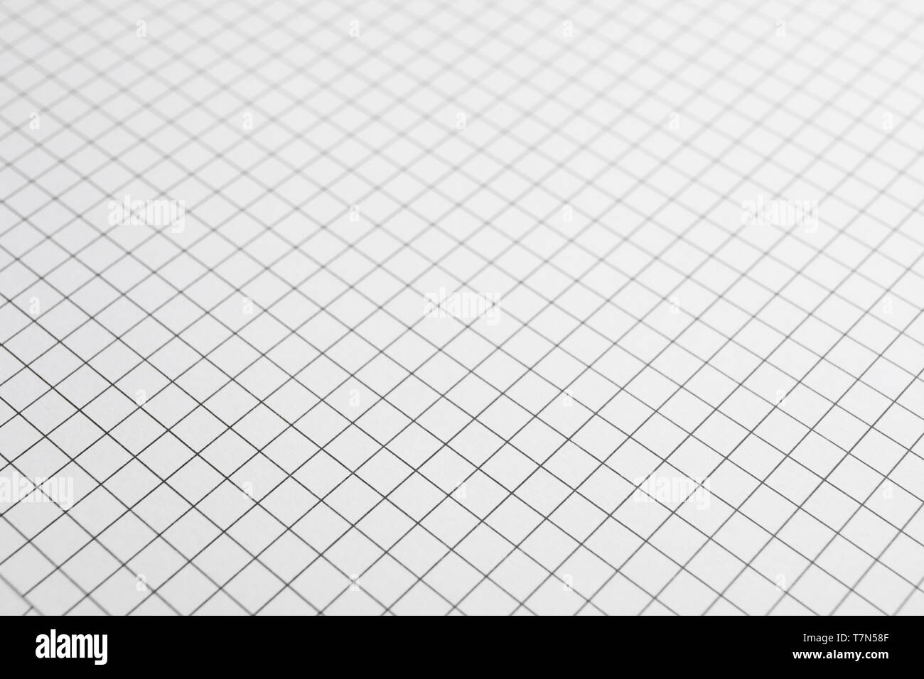 Sheet of notebook with grid texture as background, space for text Stock ...