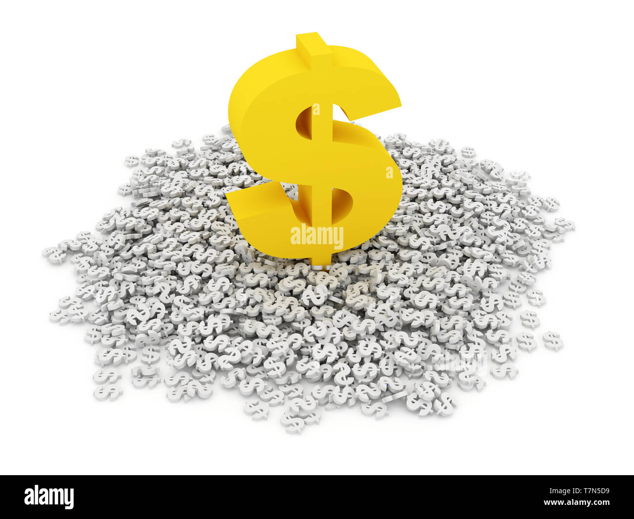 Abstract Illustration of a Dollar Symbol Stock Photo - Alamy