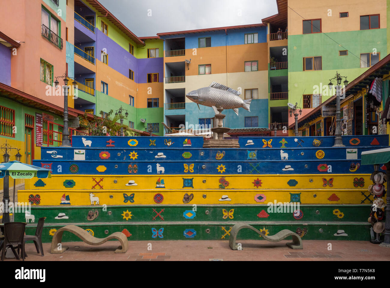 Guatapé, Colombia. One of Colombia's most beautiful and colorful towns ...
