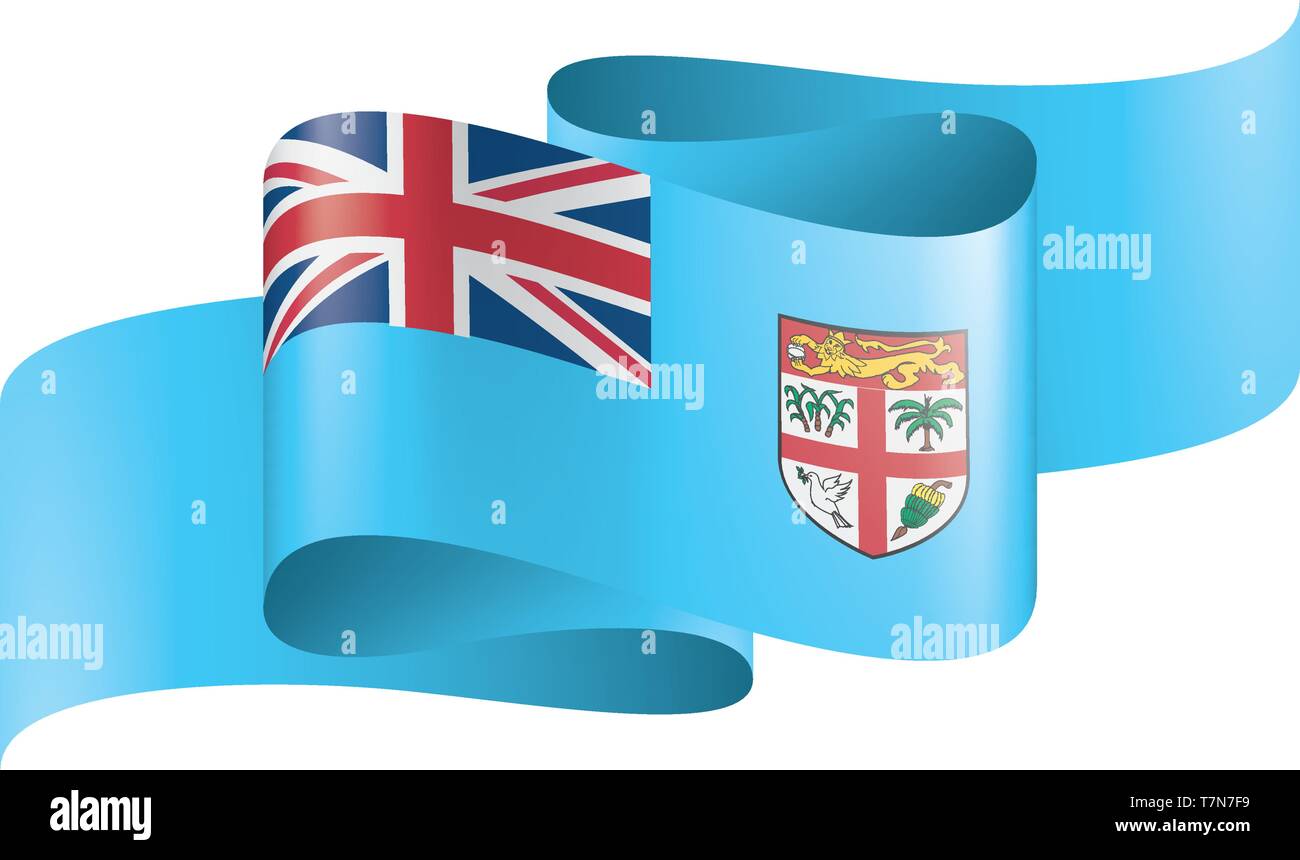 Fiji flag, vector illustration on a white background Stock Vector Image & Art - Alamy