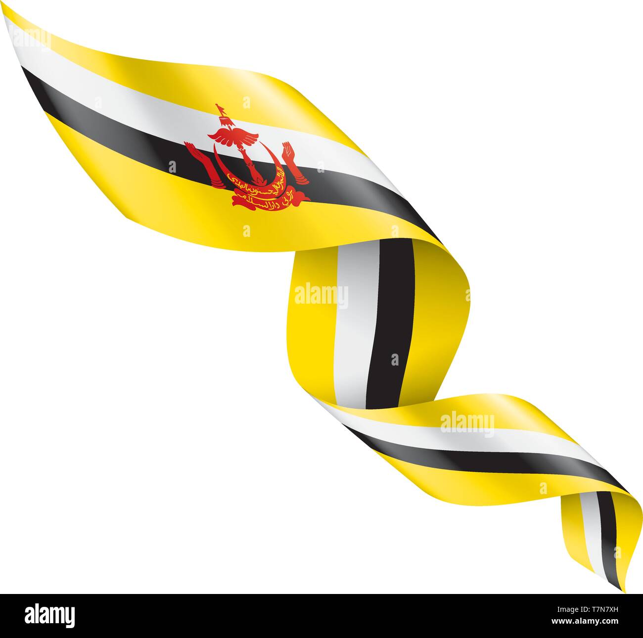Brunei flag, vector illustration on a white background Stock Vector ...