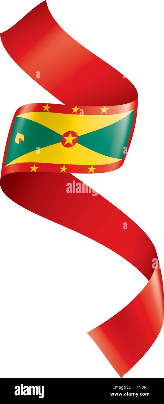 Grenada flag, vector illustration on a white background Stock Vector ...