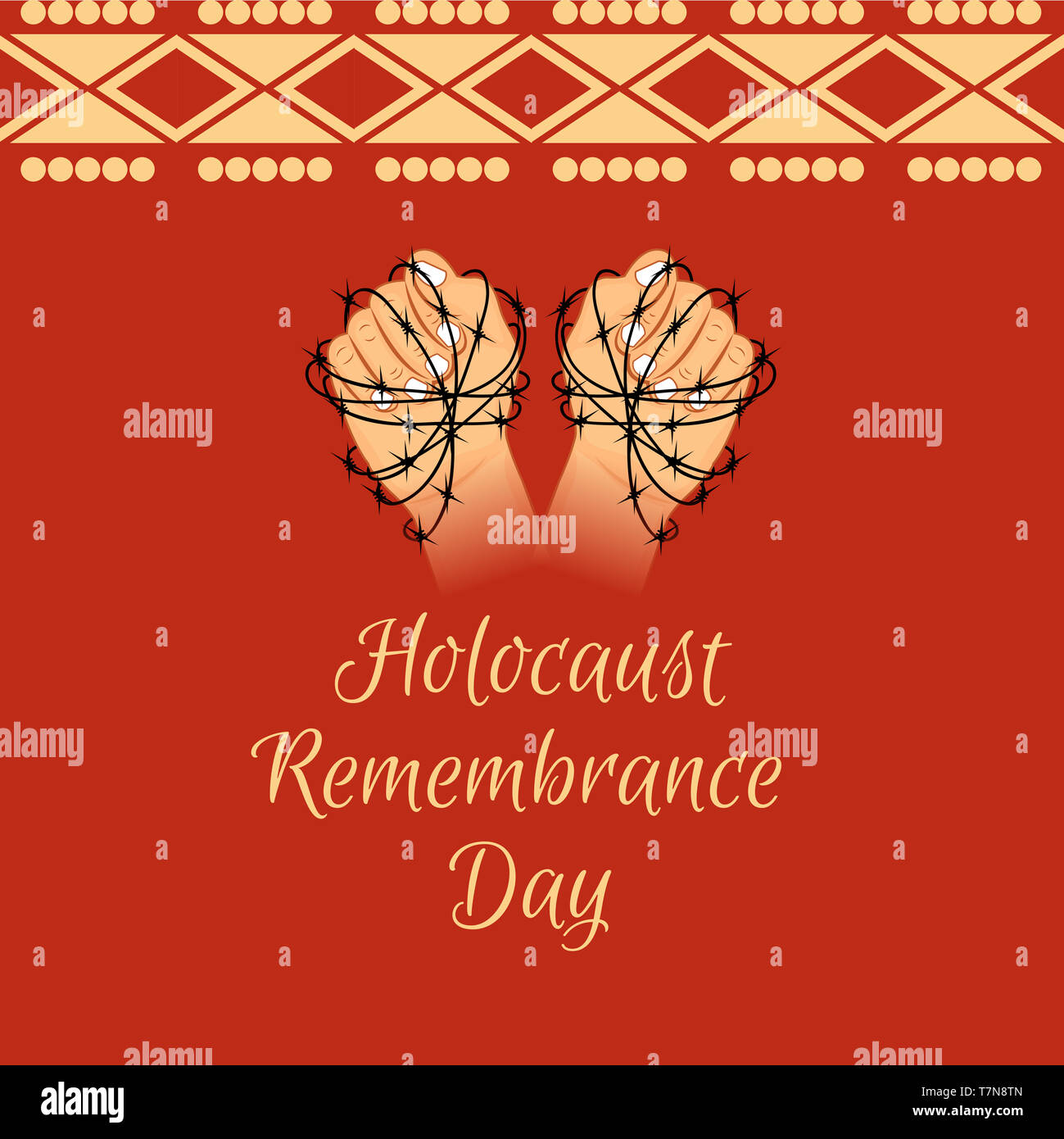 Vector illustration of a Background for We Will Never Forget. Holocaust ...