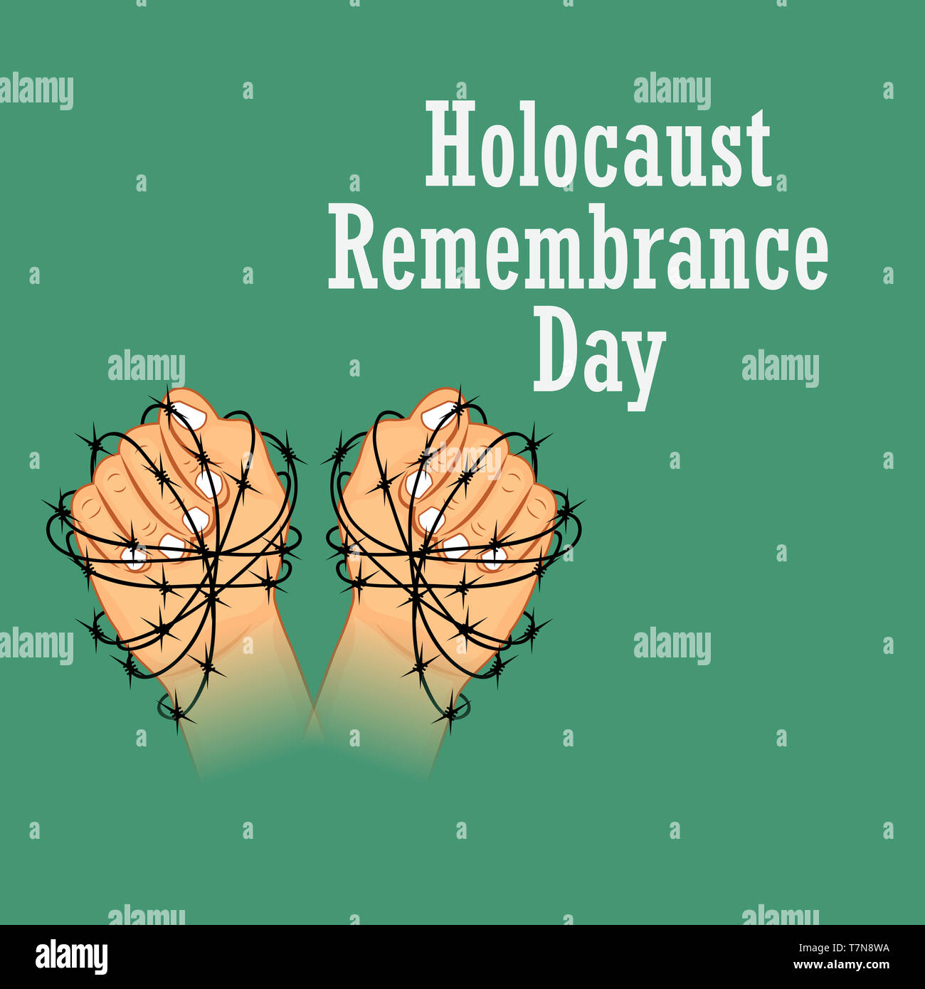 Vector illustration of a Background for We Will Never Forget. Holocaust ...
