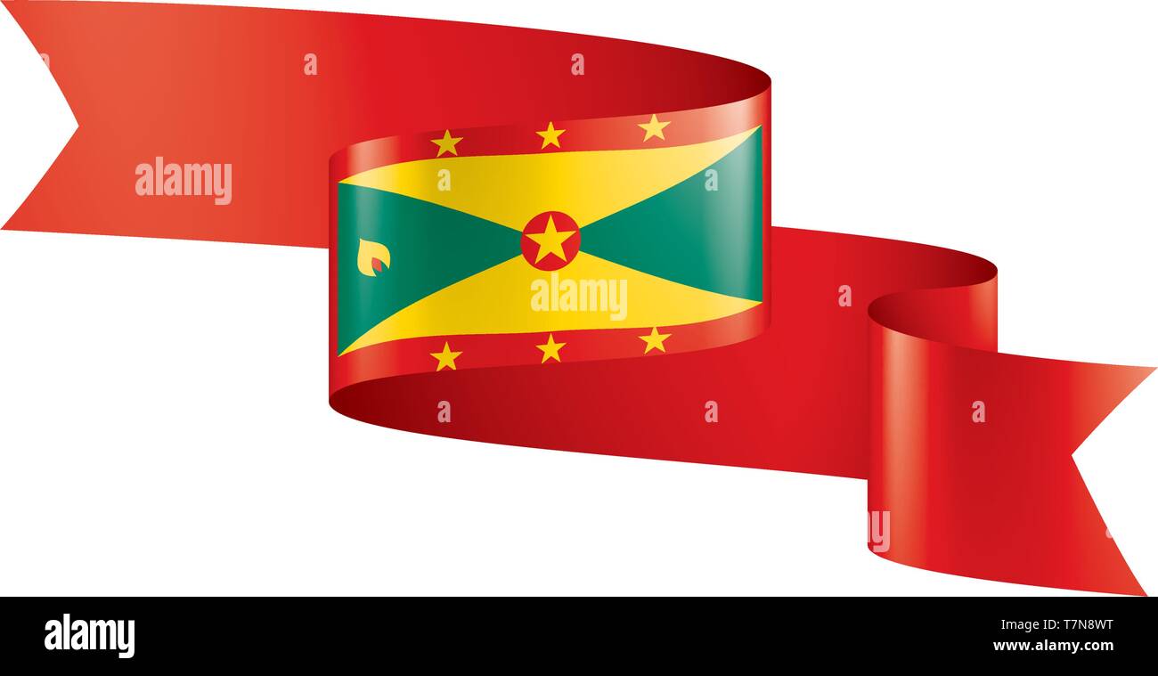 Grenada flag, vector illustration on a white background Stock Vector ...