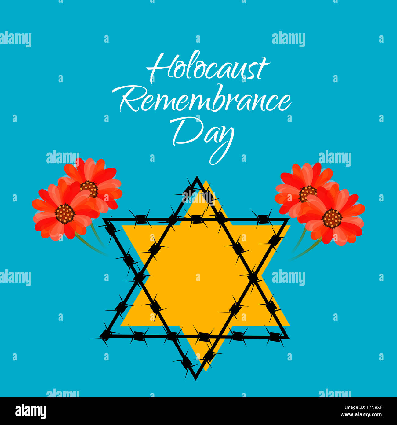 Vector illustration of a Background for We Will Never Forget. Holocaust ...
