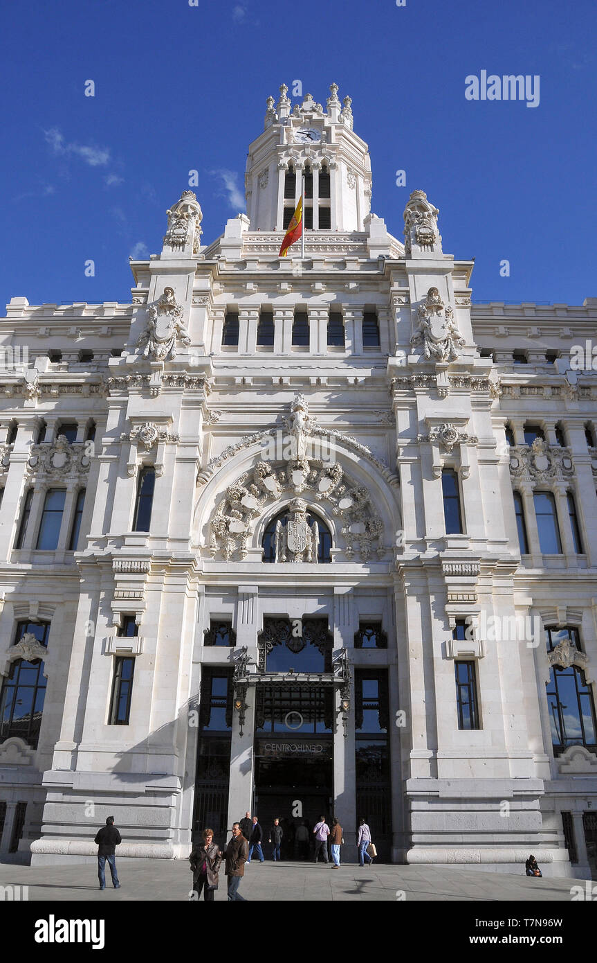 Palacio de Comunicaciones, Palacio de Cibeles, Cybele Palace, Madrid ...