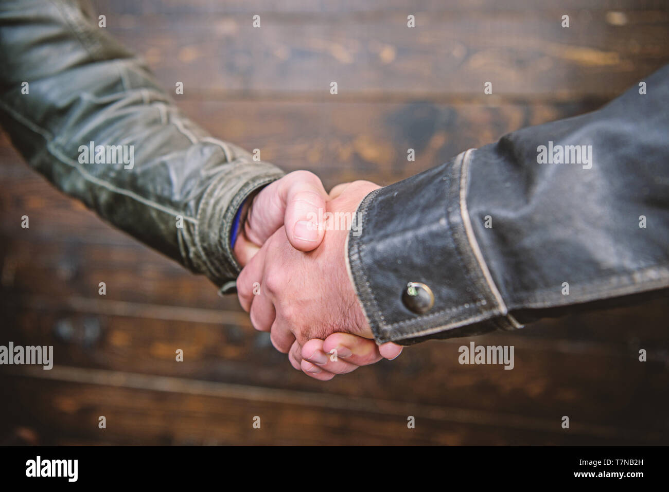 Partnership and business deal. Successful deal handshake. Handshake ...