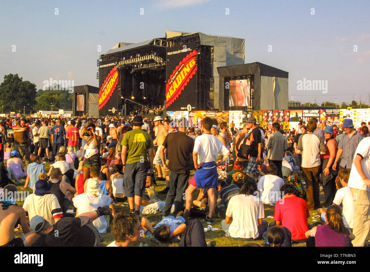 Reading festival 2001 main stage, Reading, England, United Kingdom ...