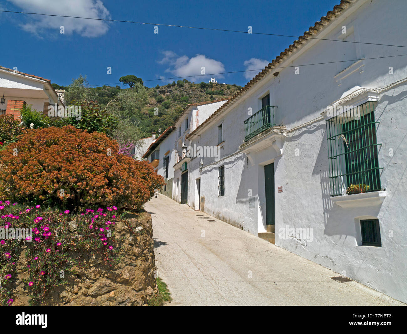 Village of Alajar,Sierra de Aracena,Heulva,Andalucia,Spain Stock Photo ...