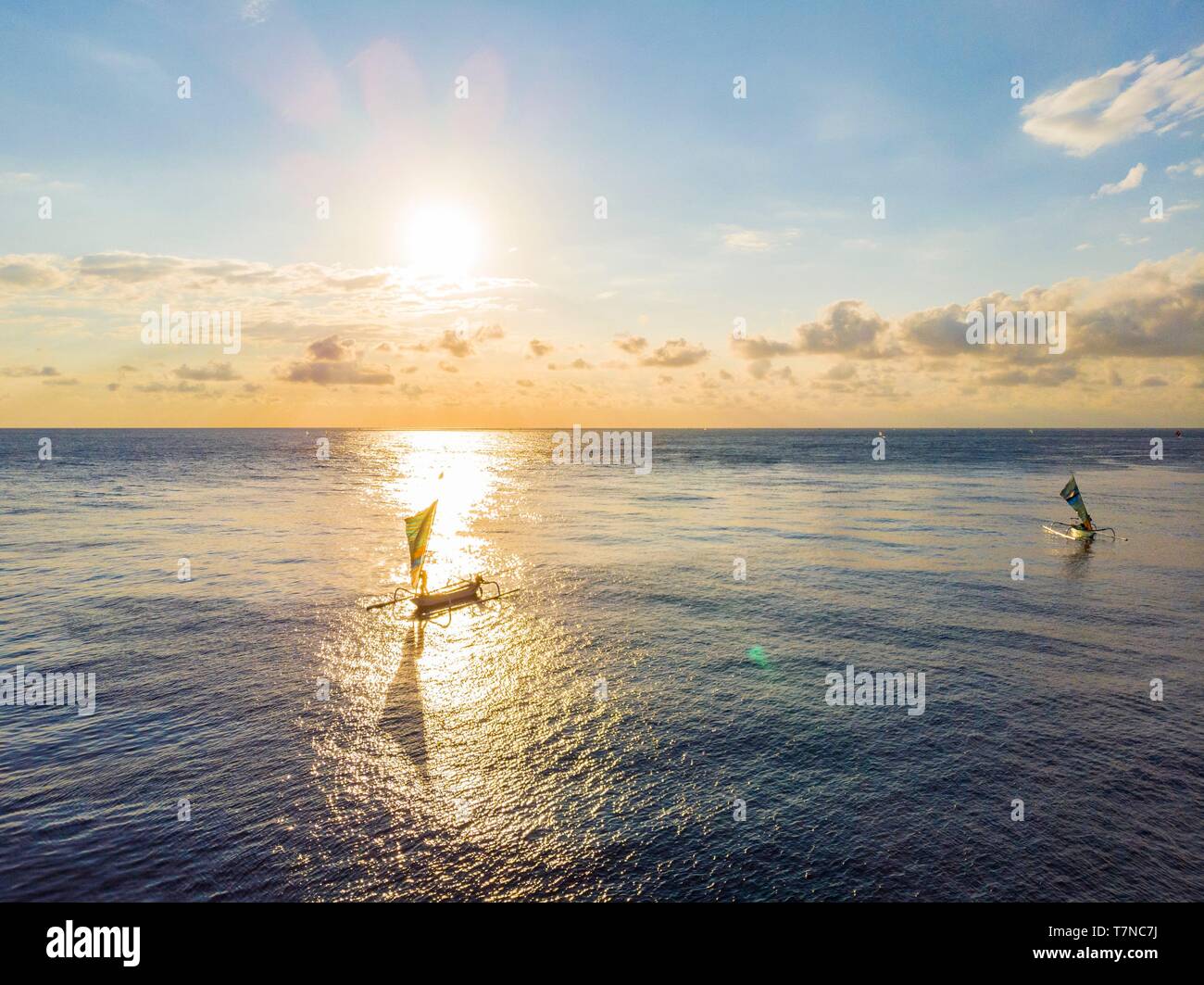 Indonesia, East Bali, Amlapura, Amed Coast, Selang Beach or White Sand ...