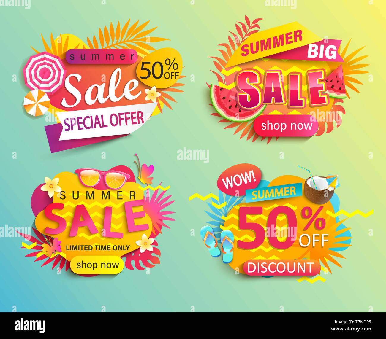 Summer discounts Stock Vector Images - Alamy